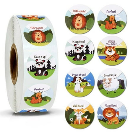 Reward Stickers Rolls for Kids and Teacher 500pcs/roll Motivational ...