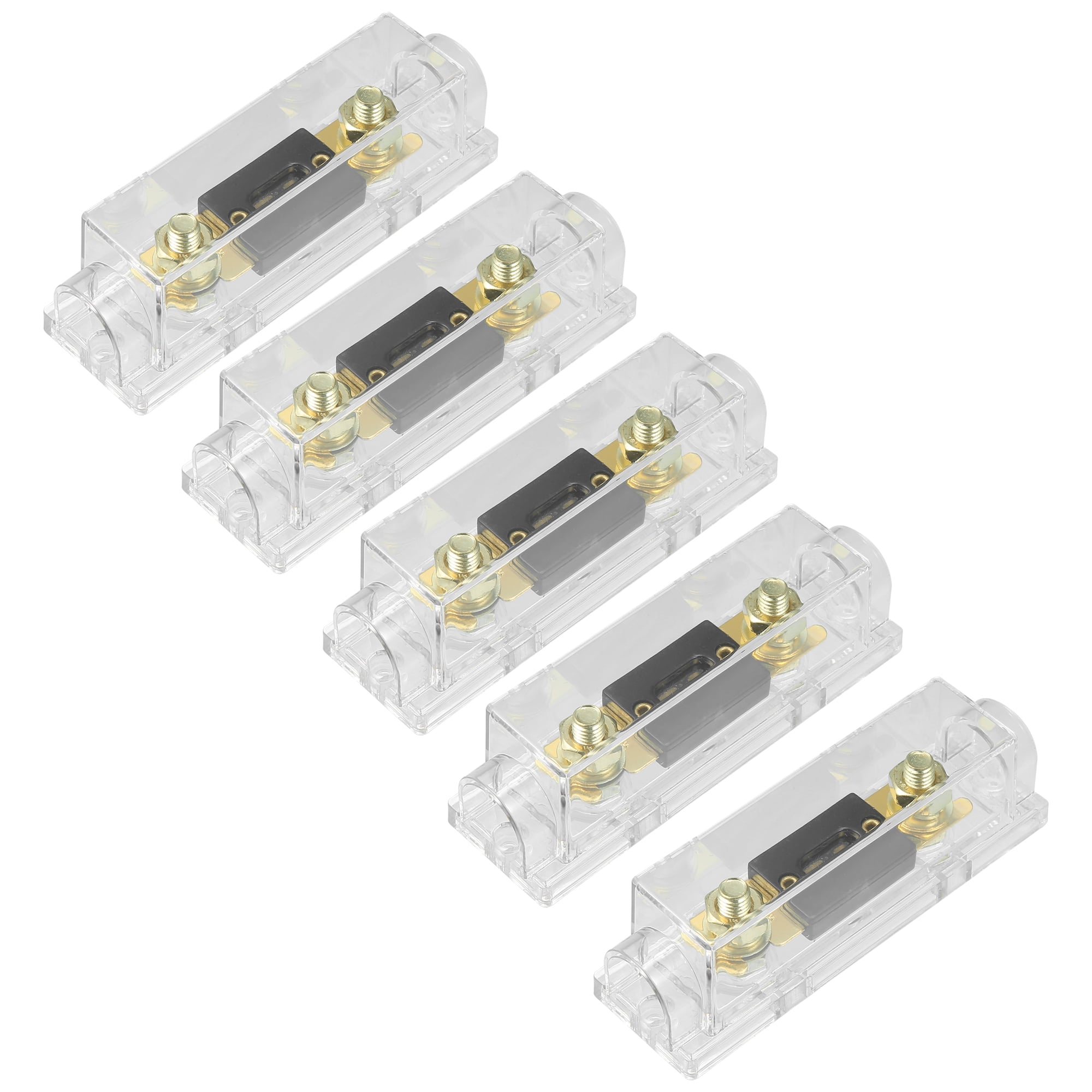 5pcs 60 Amp Fuse 0 4 8 10 Gauge Inline ANL Fuse Holders Clear Fuse ...