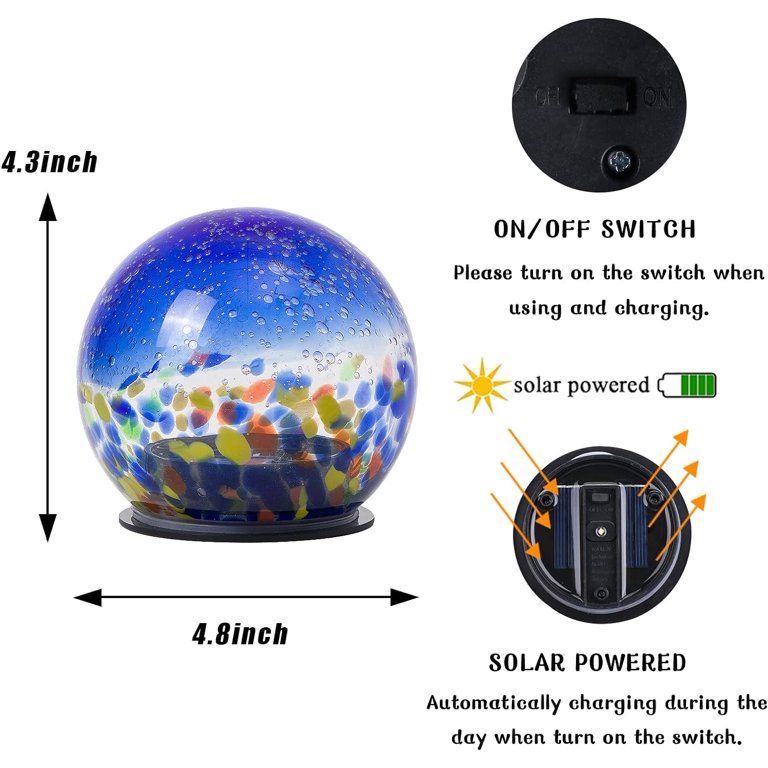 Fiber Optic Solar Gazing Ball