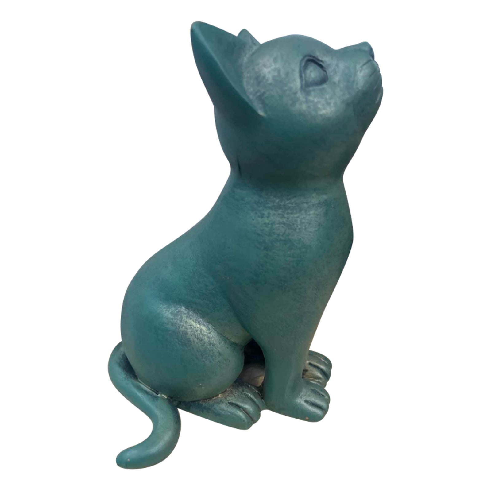 Estatua De Gato Para Jardín Gato De Exterior Con Estatuas De Jardín ...
