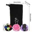 3 Pack Classic Hacky Balls Sack Footbag with Pouch, Handcrafted Kick ...