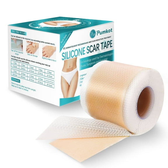 Silicone Scar Sheets, Silicone Scar Tape(1.6” x 120” Roll-3M), Scar ...