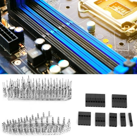 Wire Pin Header, 310Pcs AWG28 PCB 2.54Mm 9 Male Female Jumper Header ...