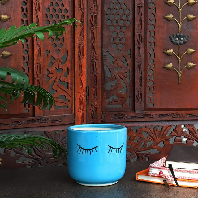 India Meets India Ceramic Flower Pot Planter Indoor Outdoor Planter ...