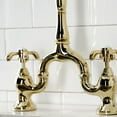 Kingston Brass Ks775.Txbs French Country 1.8 GPM Bridge Kitchen Faucet ...