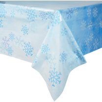 3 Pack Snowflake Blue Tablecloth for Winter Holiday Christmas Party ...