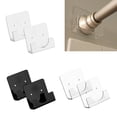 NEXAVKPR 2pcs Sturdy Acrylic Shower Rod Brackets Accessory for Easy ...