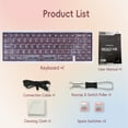 ITIGOITIE 67-Key RGB Wired Gaming Keyboard, Transparent Keycaps ...
