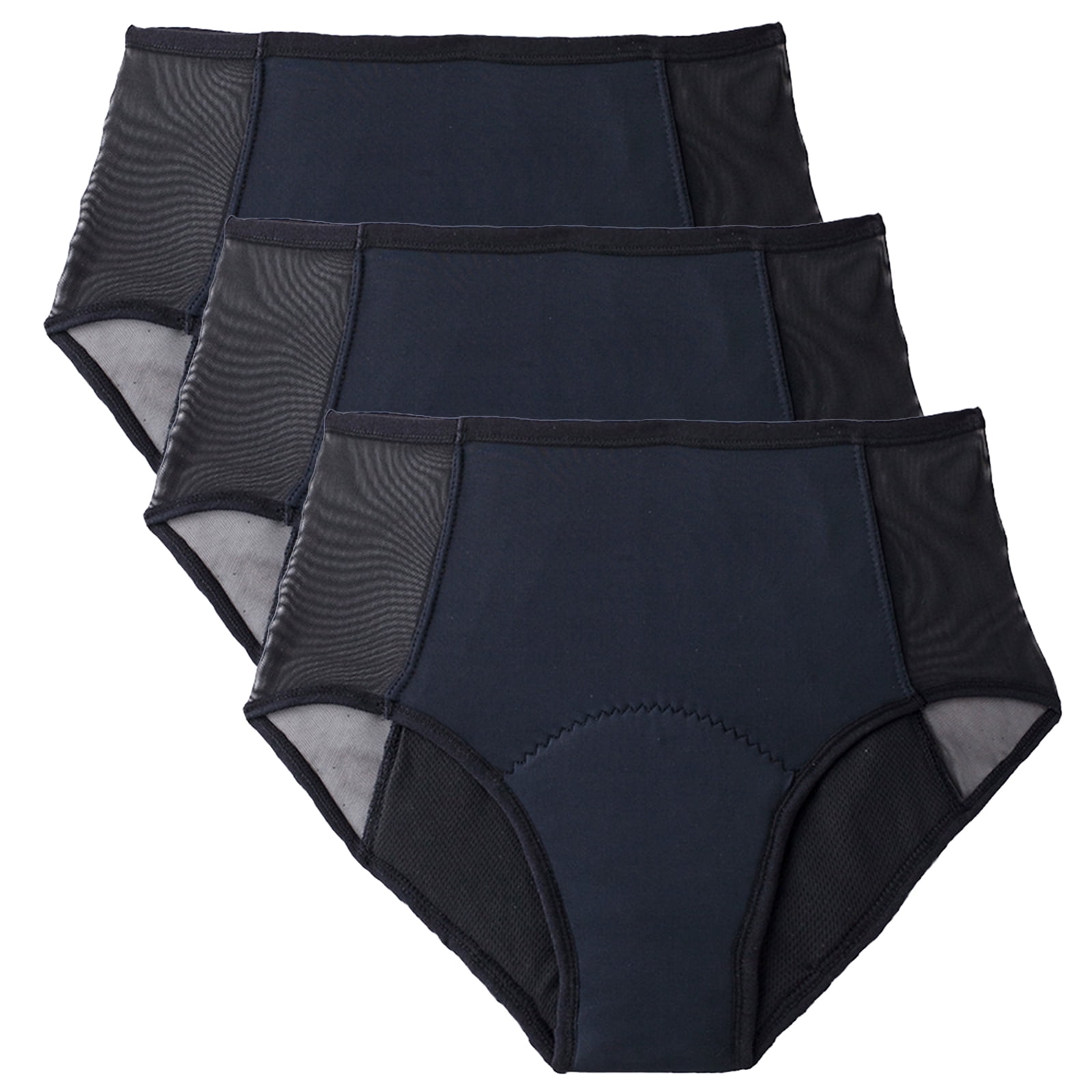 Xmarks 3 Pack Period Underwear for Women Heavy Flow 4-Layers Leakproof ...