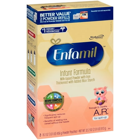 Enfamil A.R. Infant Formula for Spit Up, Powder, 32.2 Ounce Refill Box ...
