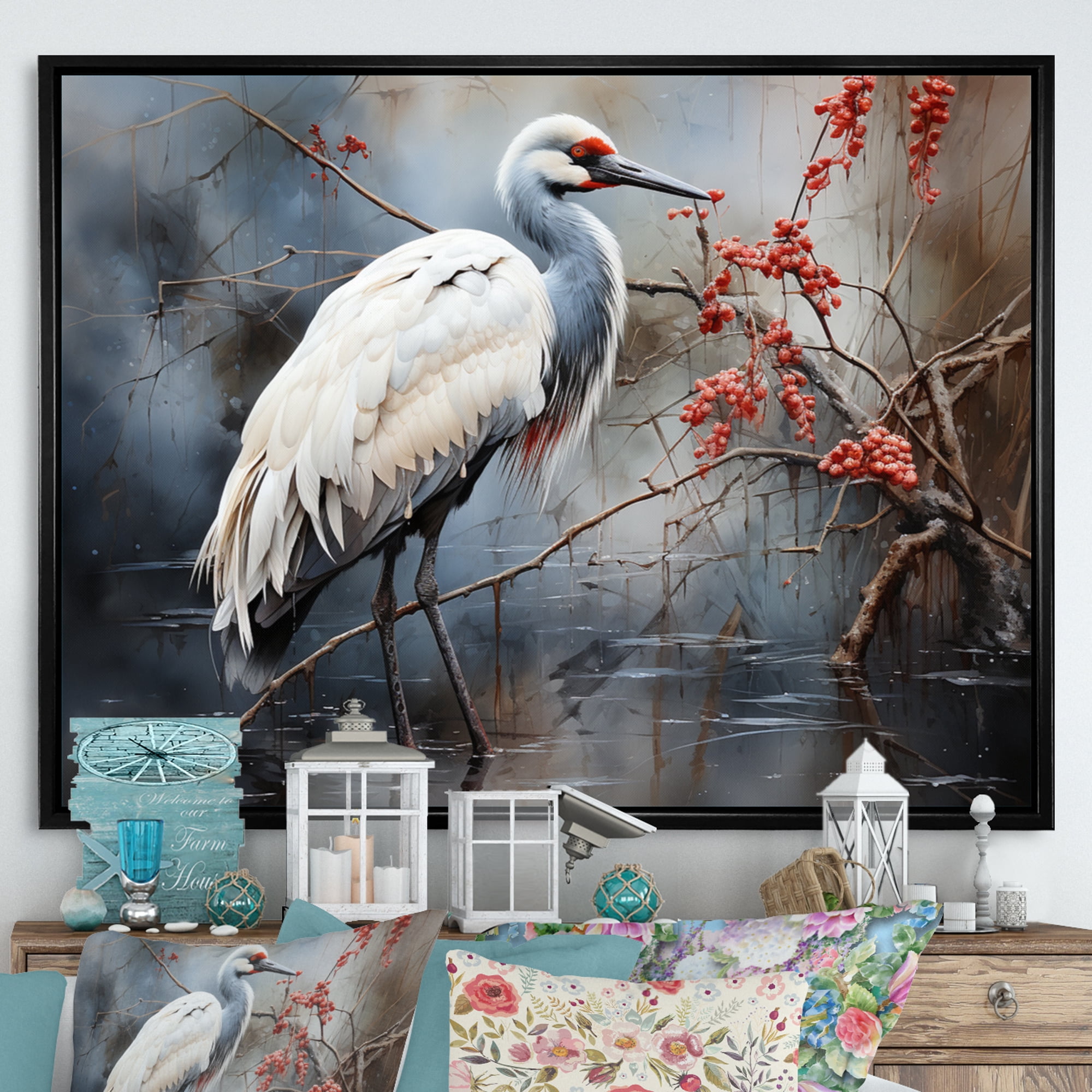 Click here for Designart Grey Traditional Black Framed Wall Art... prices
