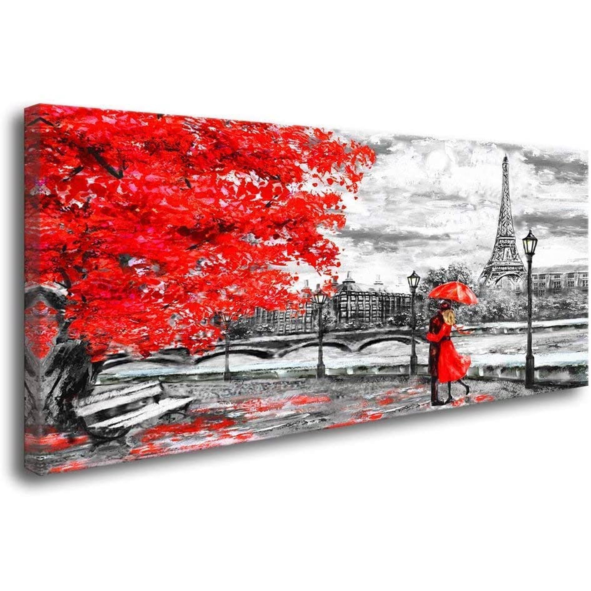 Black And White And Red Painting