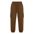 Besolor Cargo Pants Women High Waist Drawstring Cinch Bottom Sweatpants ...