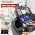 Famistar 5.1HP Folding Treadmill for Home with 15% Auto Incline, 300 LB ...