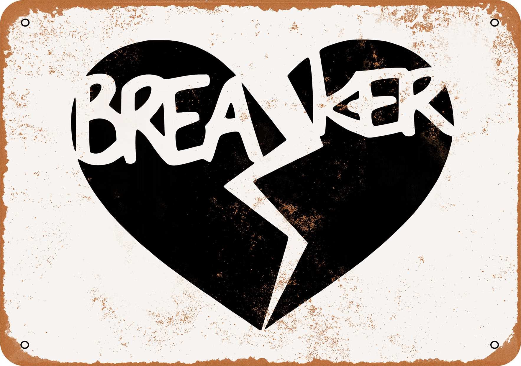 7 x 10 METAL SIGN - Broken Heartbreaker - Vintage Rusty Look - Walmart.com