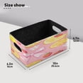 2 Pcs Foldable Felt Storage Bins Decorative Fabric Organizer Baskets ...