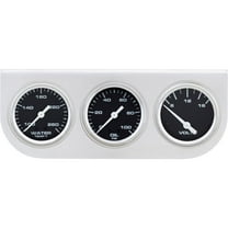 Mechanical Speedometer Gauge, 3-3/8 Inch, White Face with Bold Black ...