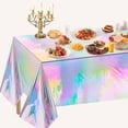 AUQ 2026 New 3Pcs Table Cloth Romantic Pink Gradient Rectangle ...