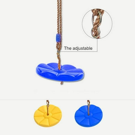 Kids' Weatherproof Plastic Disc Swing, Rope Swing Seat, Kids Hanging ...