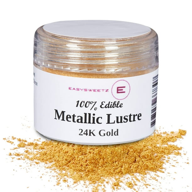 EasySweetz 24K Gold Edible Metallic Lustre Dust 7 Grams - Walmart.com