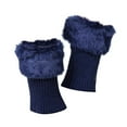 Baberdicy Short Faux Fur Boot Cuffs, Winter Sock Toppers for Ankle ...