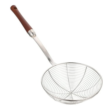 Helen Chen’s Asian Kitchen Stainless Steel Spider Strainer with Natural ...