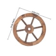 BESTYASH Wooden Wagon Wheel Wall Hanging Vintage Light Brown Wood Wheel ...