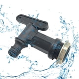 Colaxi Water Butt Tap Sturdy Black IBC Tank Adapter Water Tank Hose ...