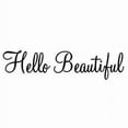 VWAQ Hello Beautiful Wall Decal Inspirational Quotes Beauty Mirror ...