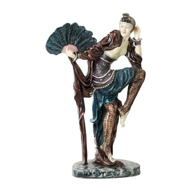 Design Toscano Fan Art Deco Dancer Sculpture - Walmart.com