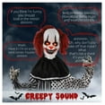 6ft Halloween Animatronic Clown - Motion Activated Sound & Light - Life ...