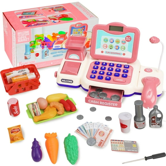 Target Toy Checklane Cash Register + Accessories Kids Playset - Walmart.com
