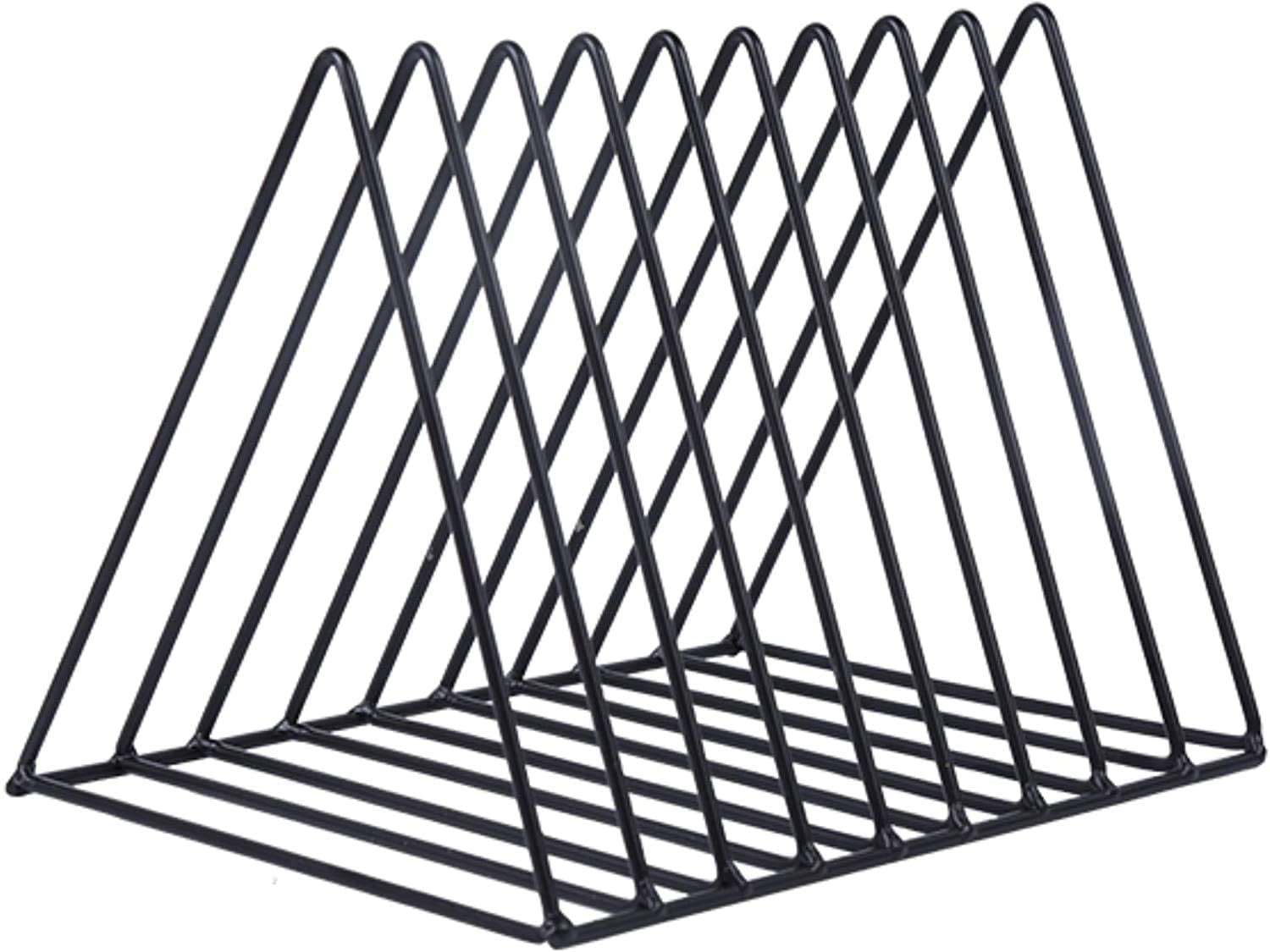 Triangle File Holder Book Rack, Vinyl Record Holder, Desktop File ...