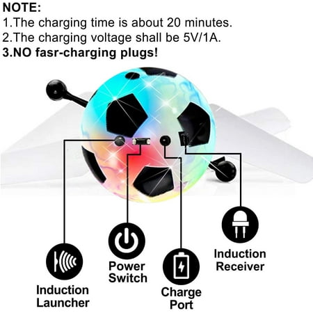 4 Pack RC Flying Ball Toy Infrared Induction RC Helicopter Toy for Kids ...