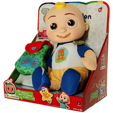 CoComelon JJ Stuffed Animal Plush Doll Toy with Boo-Boo Bandages, Light ...