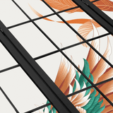 MoNiBloom 4 Panel Wood Room Divider, 6Ft Tall Folding Privacy Screen ...