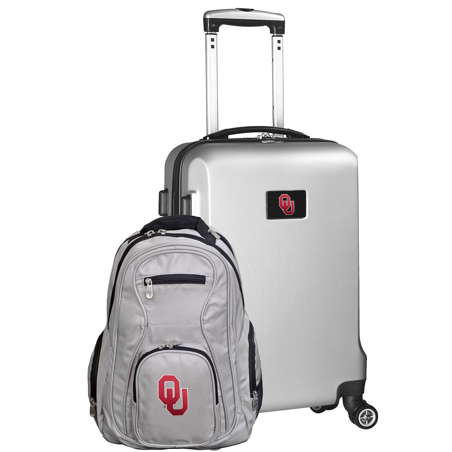 Oklahoma Sooners Deluxe 2-Piece Backpack and Carry-On Set - Silver ...
