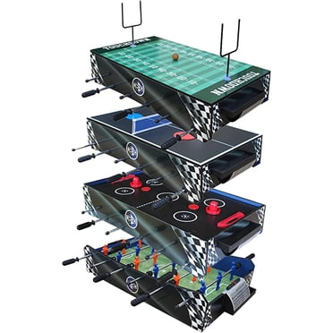 KICK Twain 48″ 2-in-1 Multi Game Table (Brown) - Combo Game Table Set ...