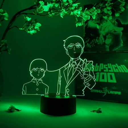 Mob & Reigen Otaku Lamp – Mob Psycho 100 – Anime Lamp Figure Night ...