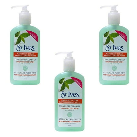 ST. Ives Clear Pore Cleanser Purifying Face Wash With Tea Tree Oil ...