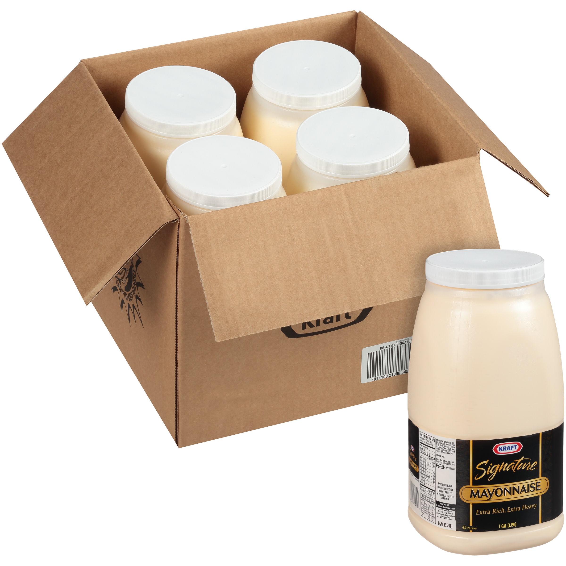 KRAFT Bulk Signature Mayonnaise, 1 gal. Jug (Pack of 4) - Walmart.com