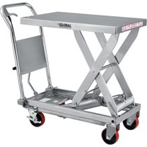 Global Industrial Power Scissor Lift Table, Hand & Foot Control, 48" x ...
