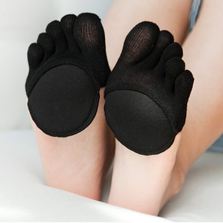 Summer Thin Toe Socks No Heel Open Toe Sweat-absorbent Anti-slip Half ...