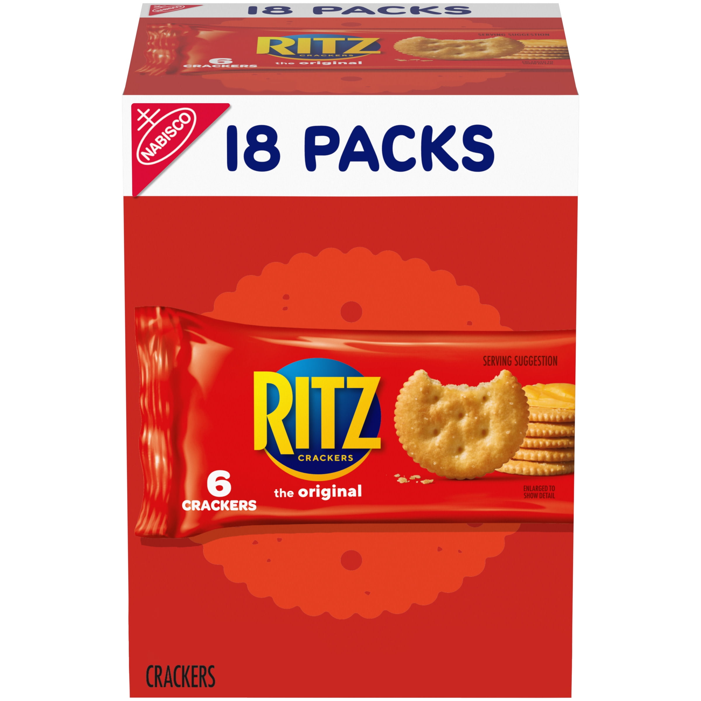 RITZ Original Crackers, 18 Snack Packs - Walmart.com