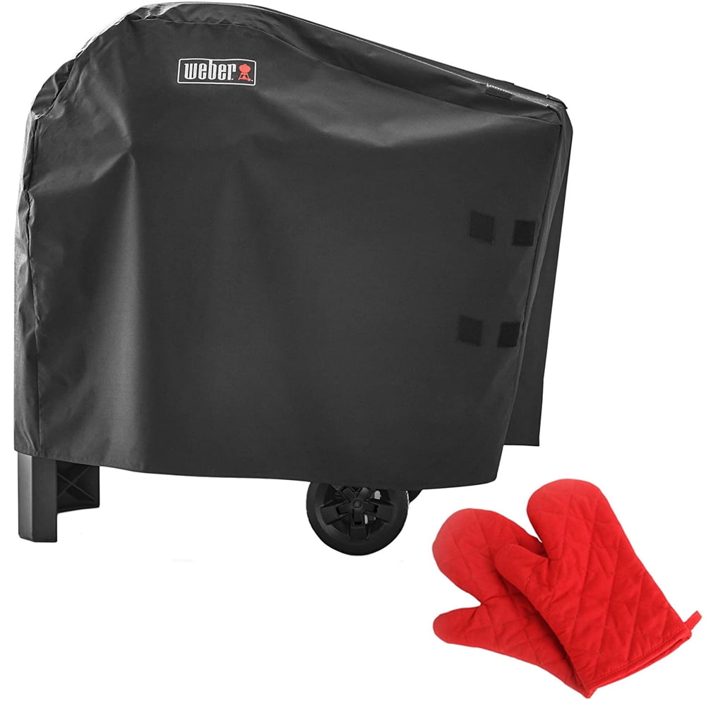 Weber 7181 Pulse 2000 with Cart Premium Grill Cover Bundle with Deco ...