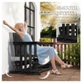 Patio Swing Glider Bench - 2 Person Outdoor Loveseat - Wood Rocking ...