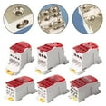 80A ~ 500A Power Junction Box Distribution Terminal Block Connector DIN Rail red - Walmart.com