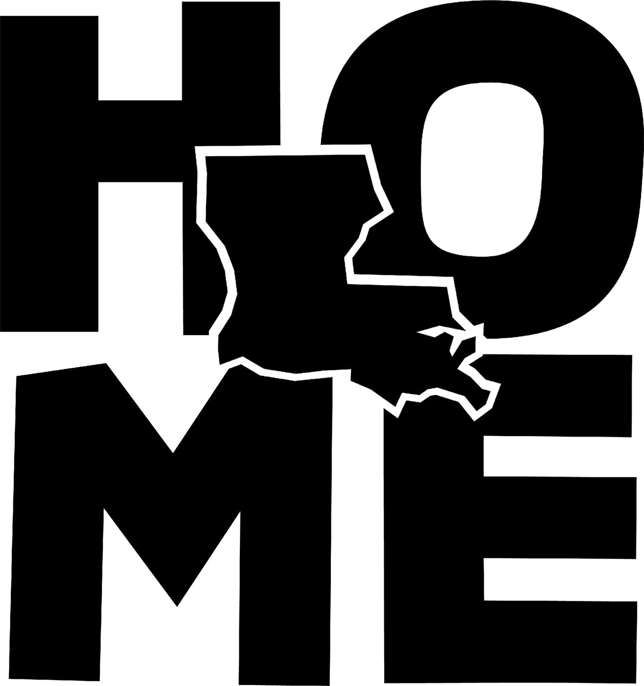 Home Louisiana Hometown United States Native Wall Decals for Walls Peel ...