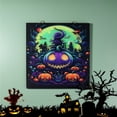 11.8IN Halloween Luminous Wall Sign, Glow-in-the-Dark Pumpkin Haunted ...