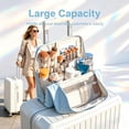 2-Size Travel Makeup Bag Set – Handheld Partitioned Cosmetic Organizer ...